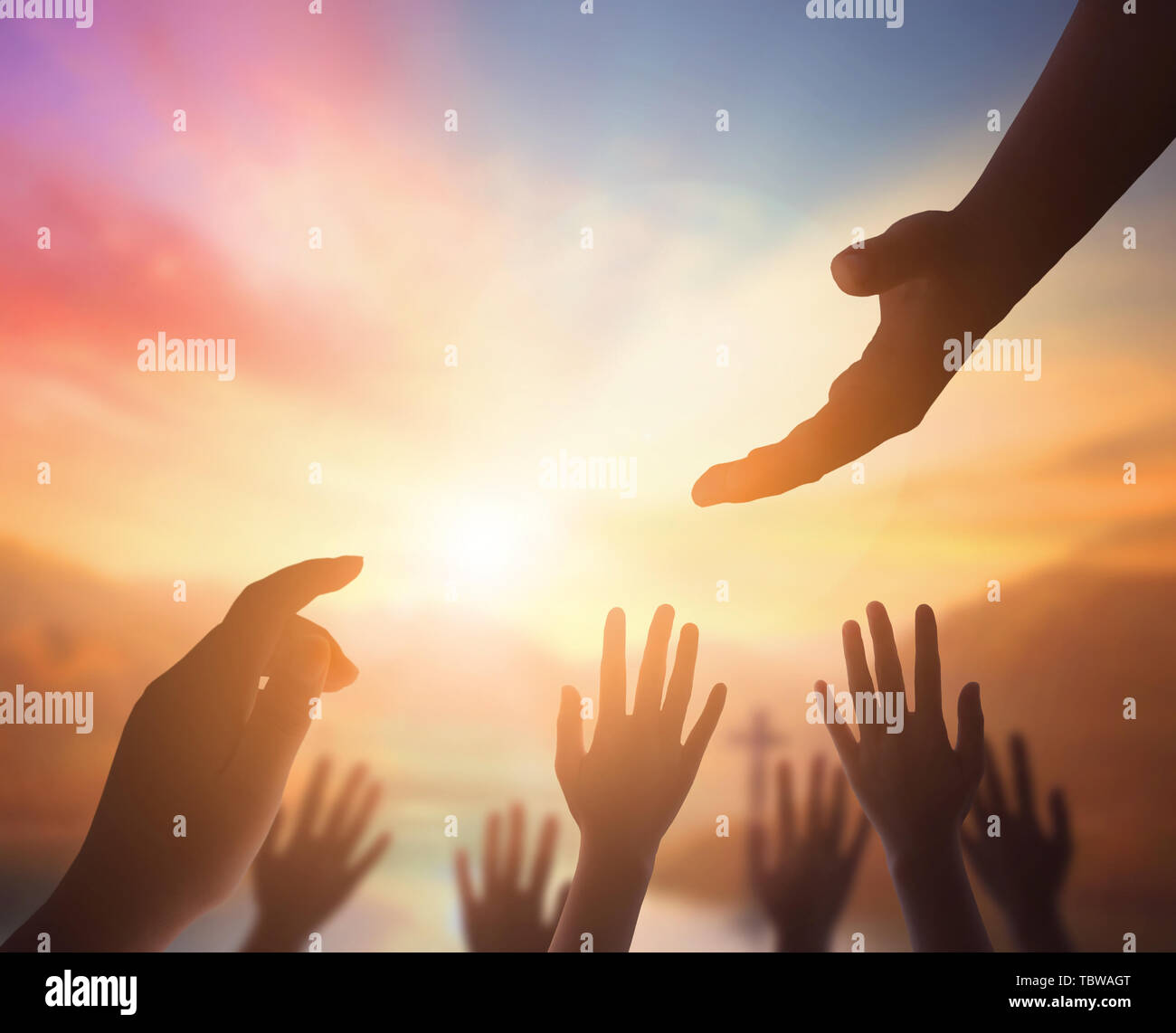 Hand to help Stock Photo - Alamy