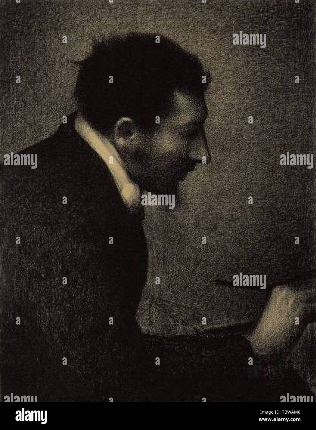 Georges Seurat - Portrait Edmond Fran Cois Aman Jean 1883 Stock Photo ...