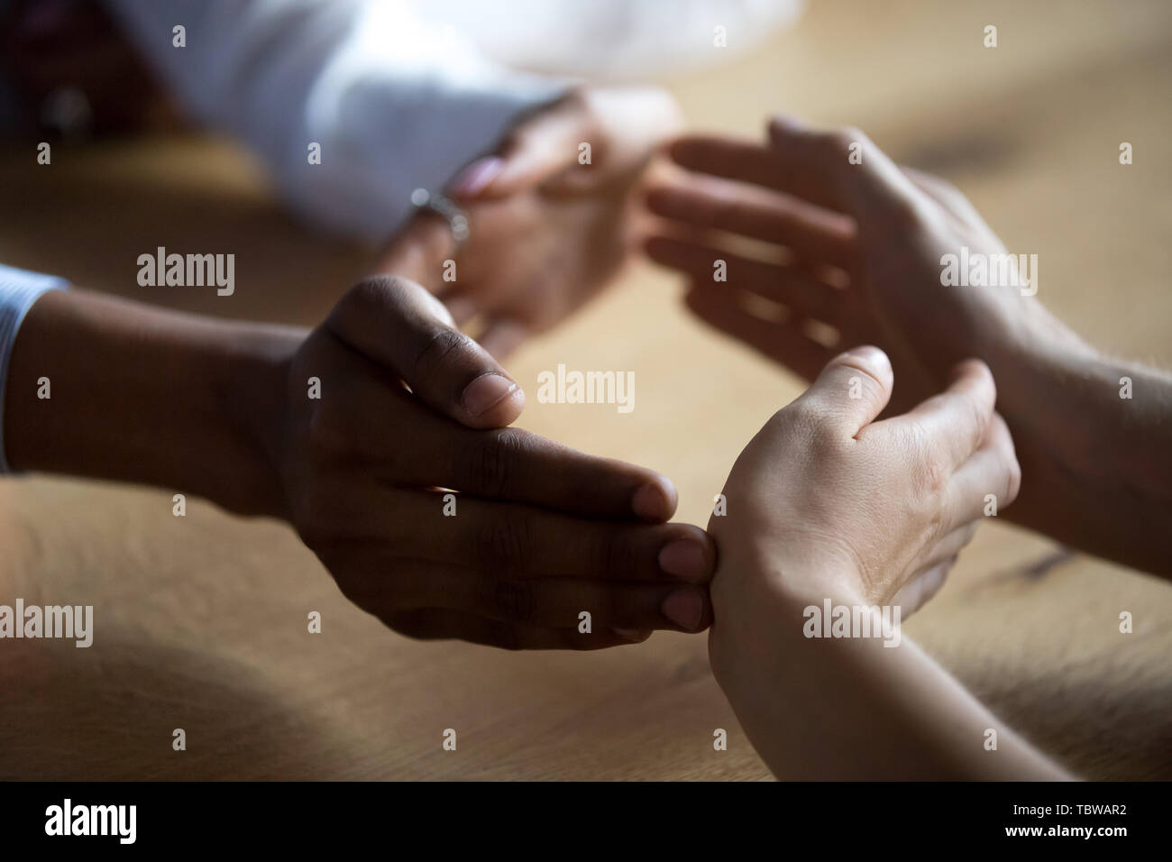 Join hands circle hi-res stock photography and images - Alamy
