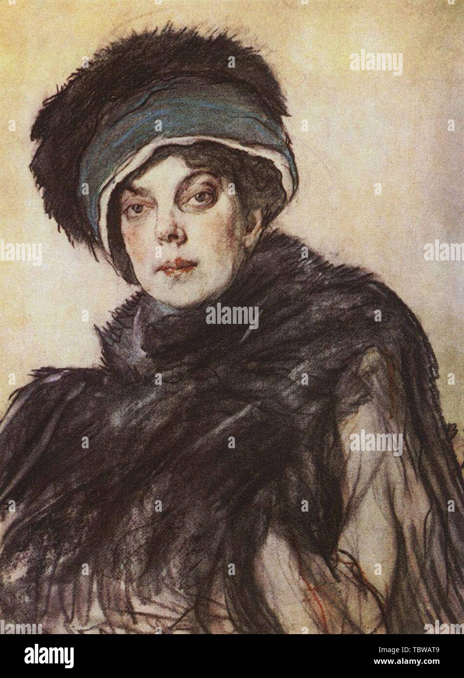 Valentin Serov - Portrait Princess Olg Orlov 1 1911 Stock Photo - Alamy
