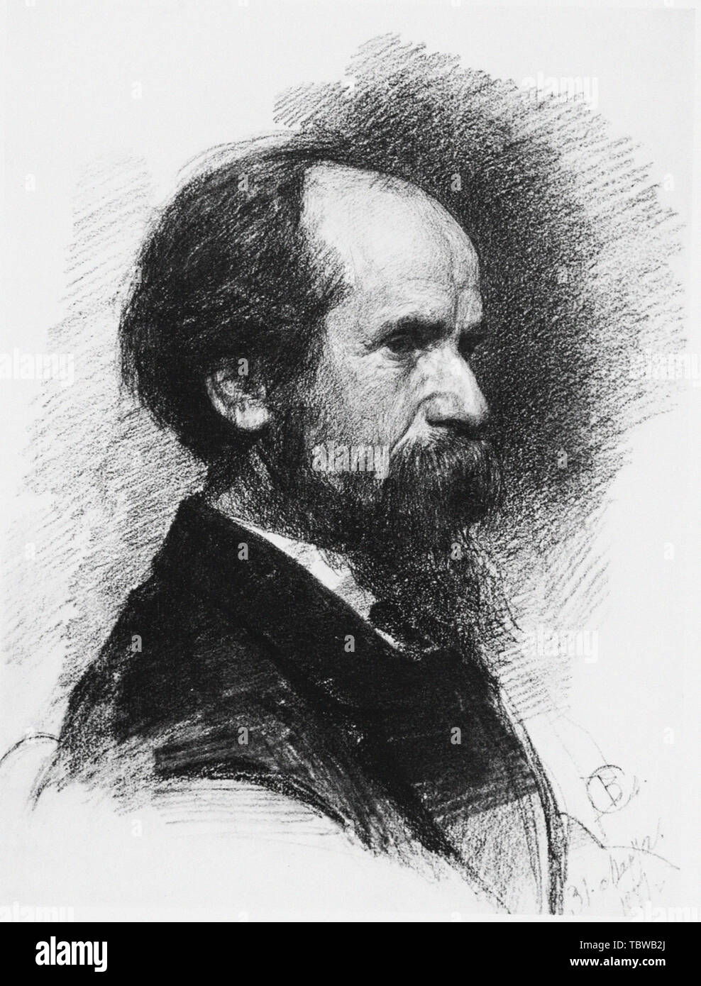 Valentin Serov - Portrait Artist Pavel Tchistyakov 1881 Stock Photo - Alamy