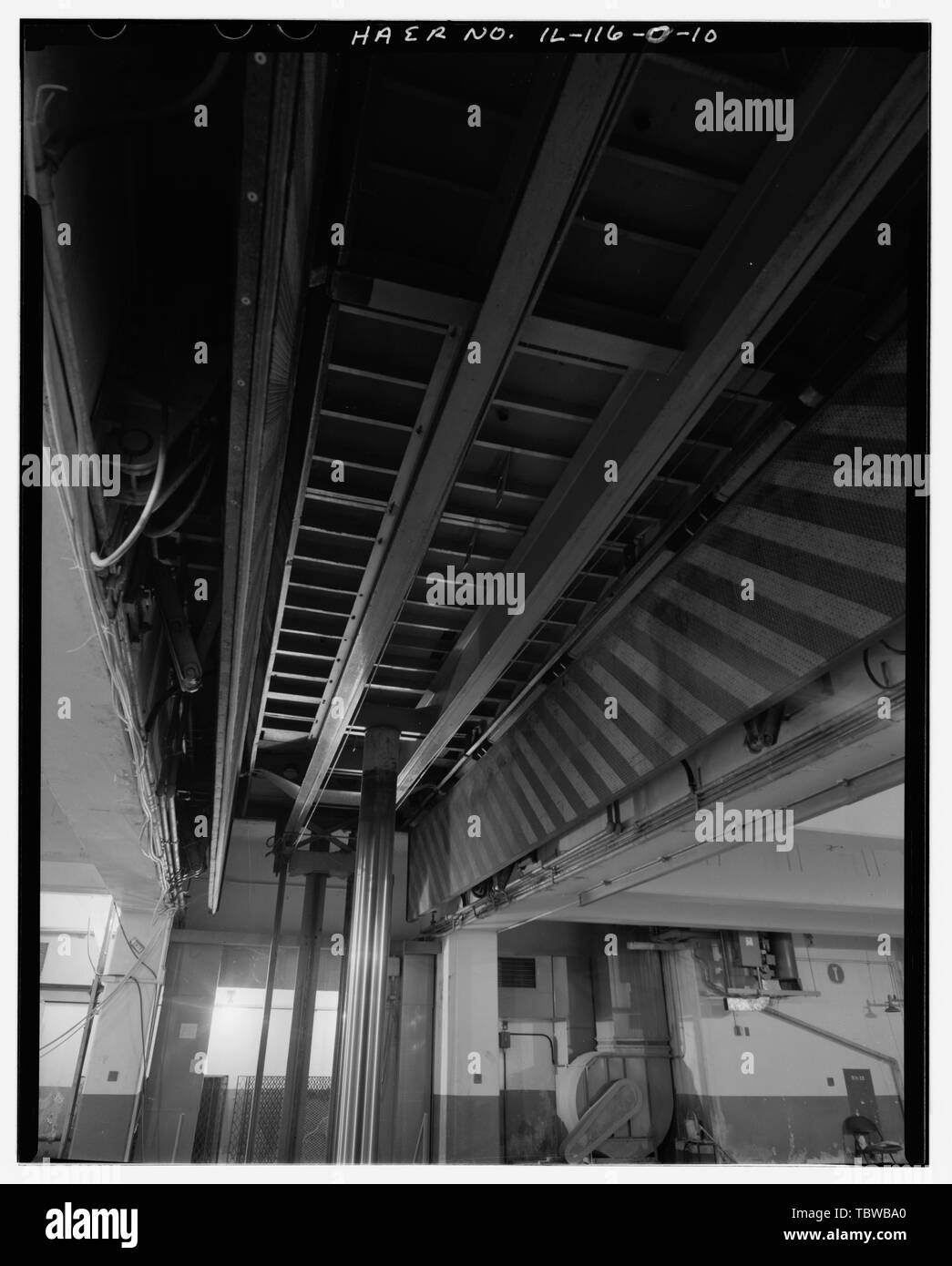 MAGAZINE P INTERIOR, ELEVATOR IN UP POSITION. NIKE Missile Base C84 ...