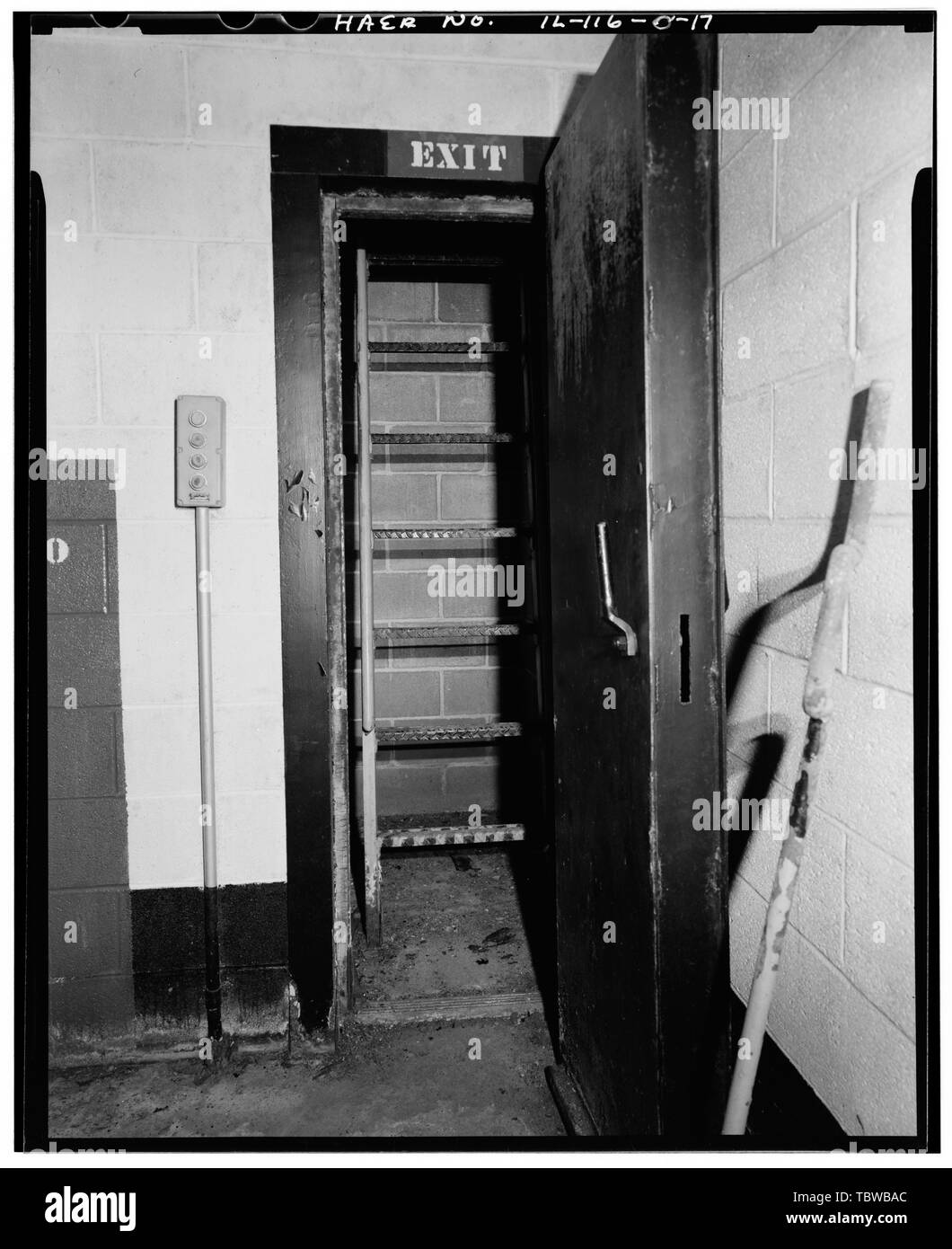 MAGAZINE P INTERIOR, EXIT TO ESCAPE HATCH. NIKE Missile Base C84 ...