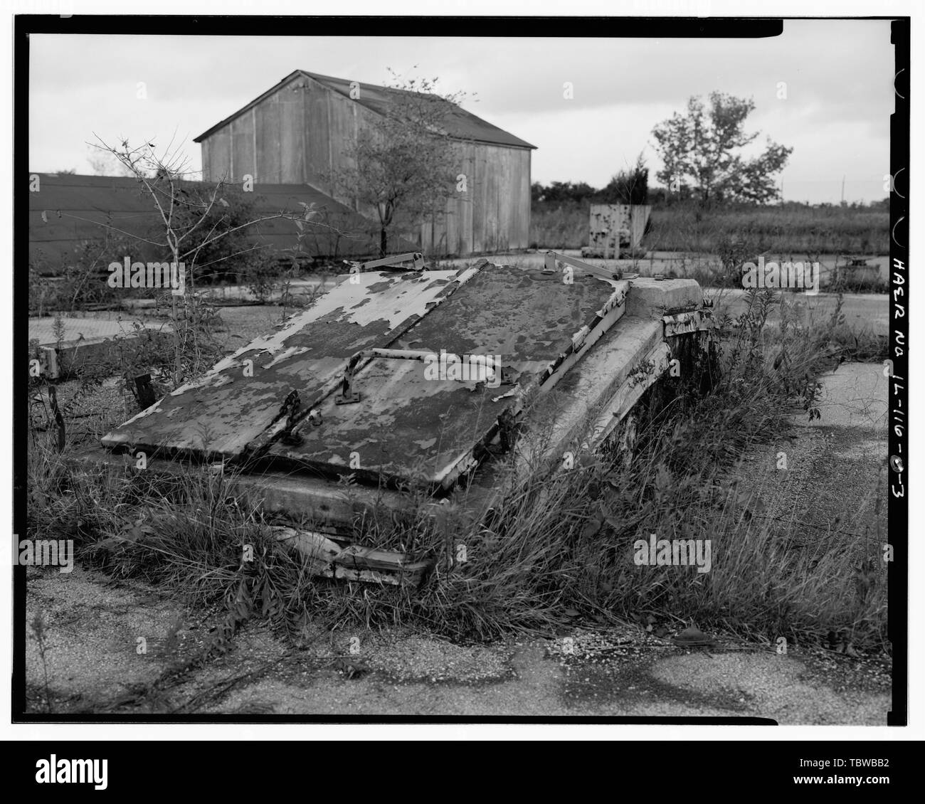 MAGAZINE P STAIRWAY ENCLOSURE, LOOKING NORTHEAST. NIKE Missile Base C84 ...