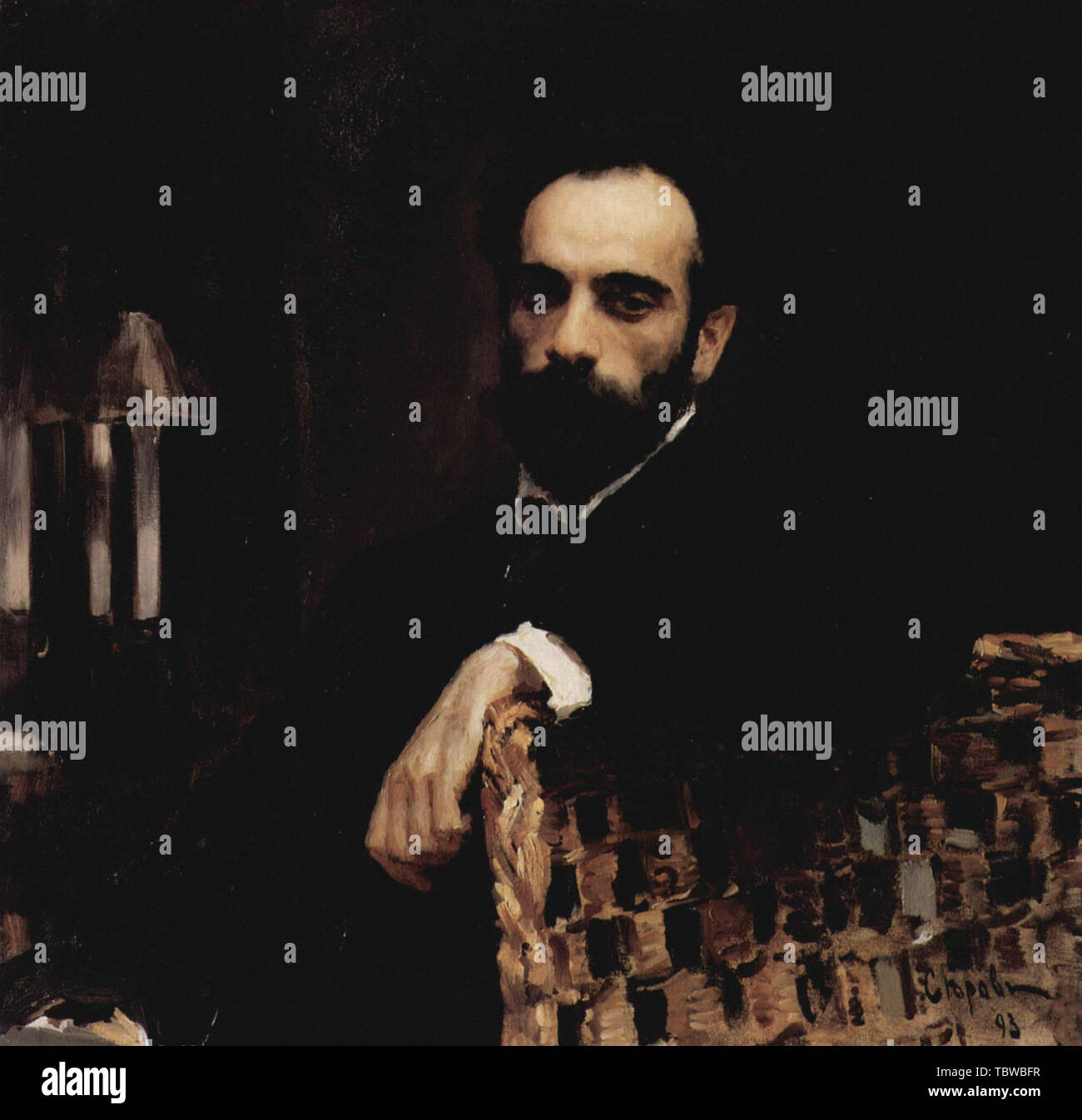 Valentin Serov - Portrait Artist Isaak Ilyich Levitan 1893 Stock Photo ...