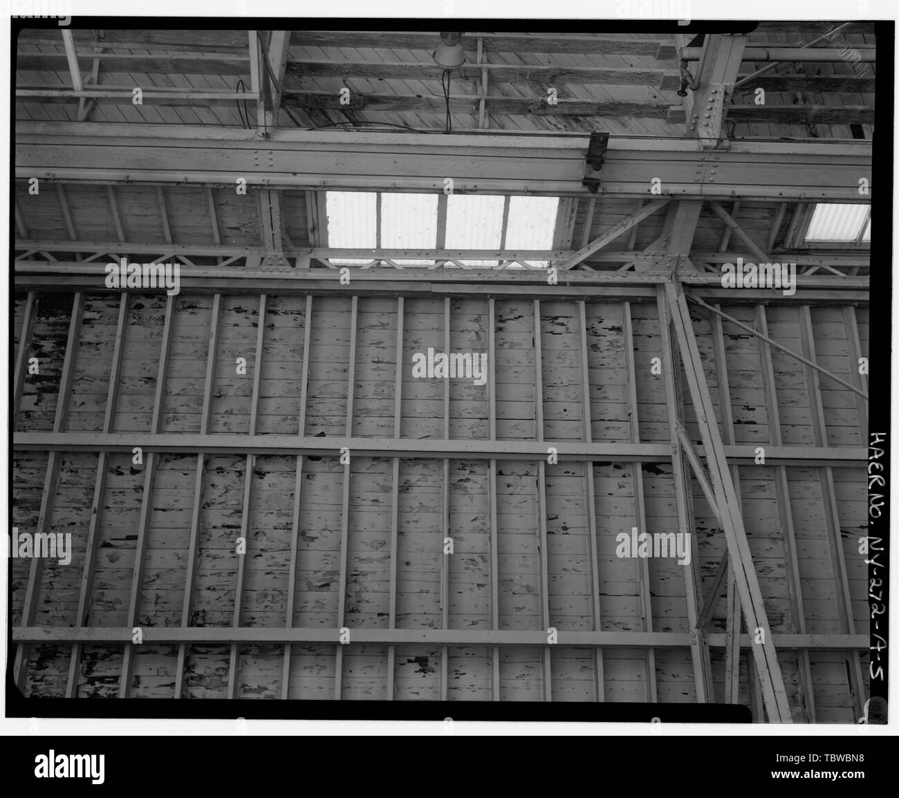 MAIN BAY SHOWING ROOF CONSTRUCTION, ROOF TRUSS, CLERESTORY MONITOR, AND ...
