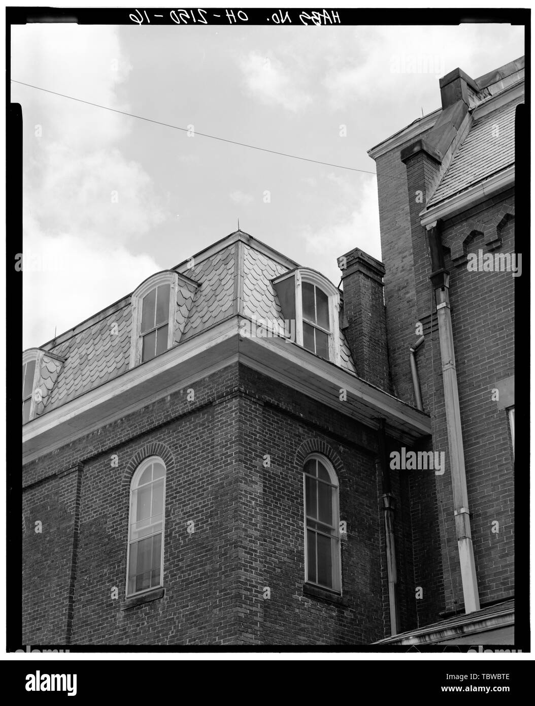 Roof corner detail Black and White Stock Photos & Images - Alamy