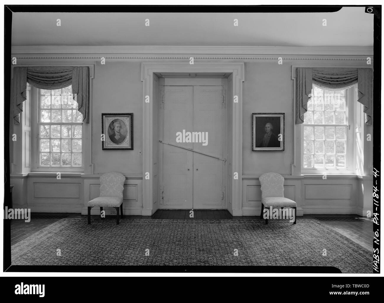 MAIN DOORS WITH LOCK RAIL, MAIN HALL Cliveden, 6401 Germantown Avenue ...