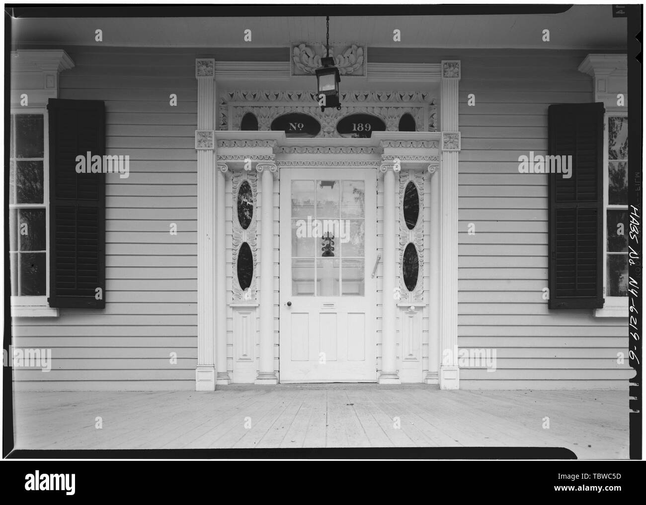 MAIN ELEVATION, CLOSEUP OF DOORWAY David Crawford House, 189 Montgomery ...