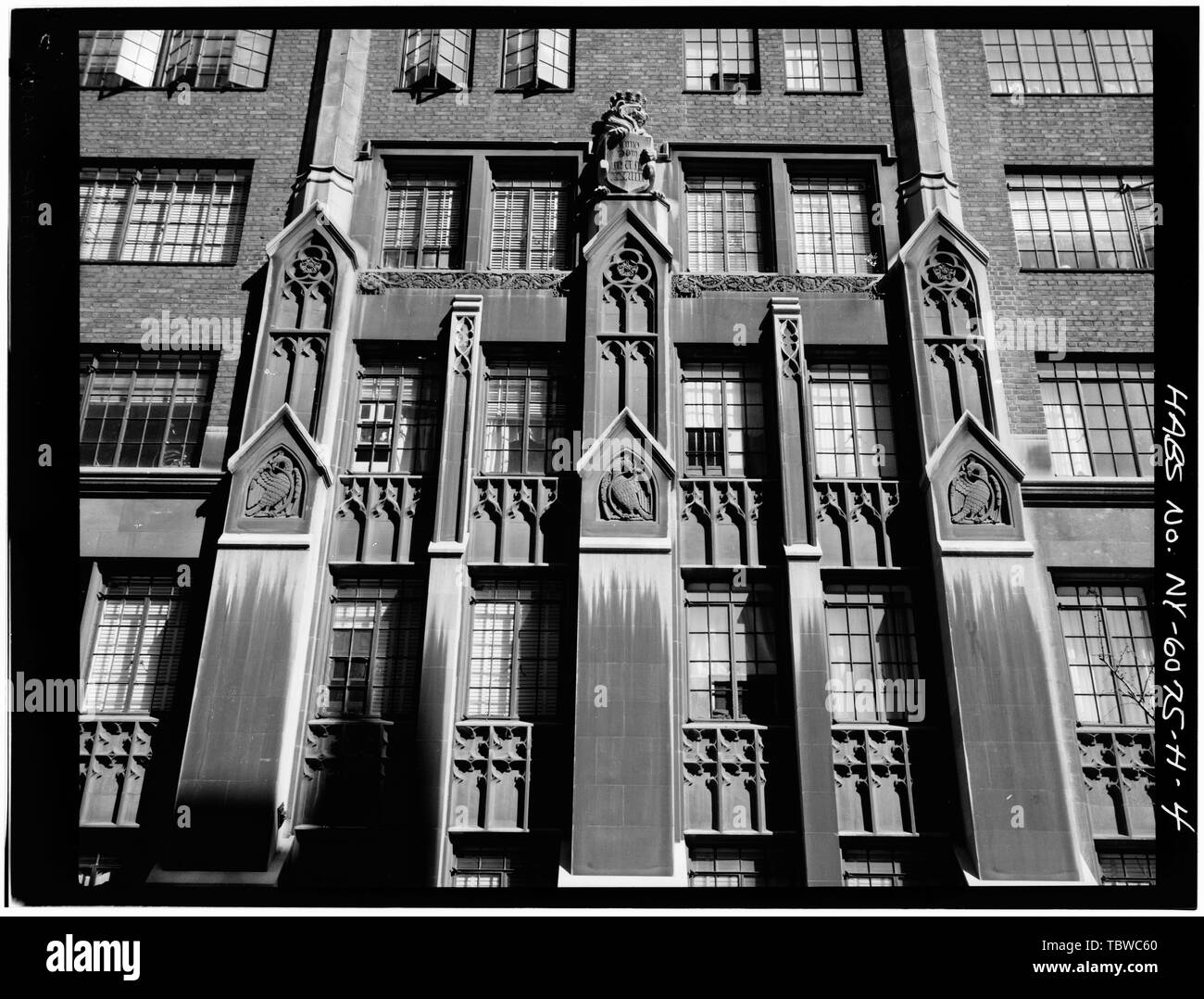 MAIN ELEVATION, DETAIL OF DECORATIVE CARVING AROUND WINDOWS OF THE ...