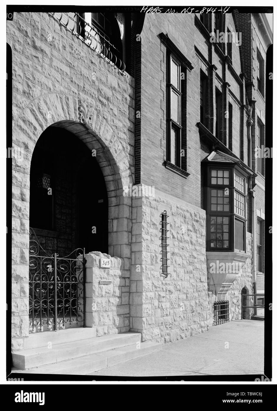 House window wrought iron Black and White Stock Photos & Images - Alamy