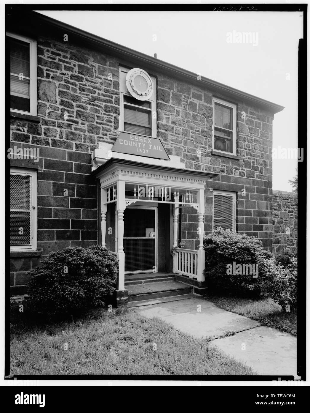 MAIN ELEVATION, DETAIL OF ENTRANCE Essex County Jail, Newark, New and ...