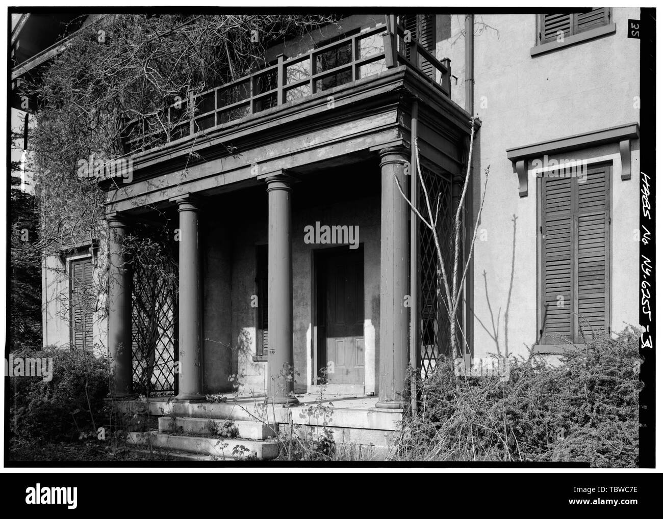 MAIN ELEVATION, DETAIL OF ENTRANCE PORCH William C. Hasbrouck House, 99 ...