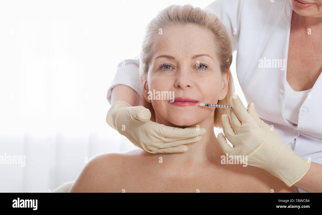 Woman beauty face caring hi-res stock photography and images - Alamy