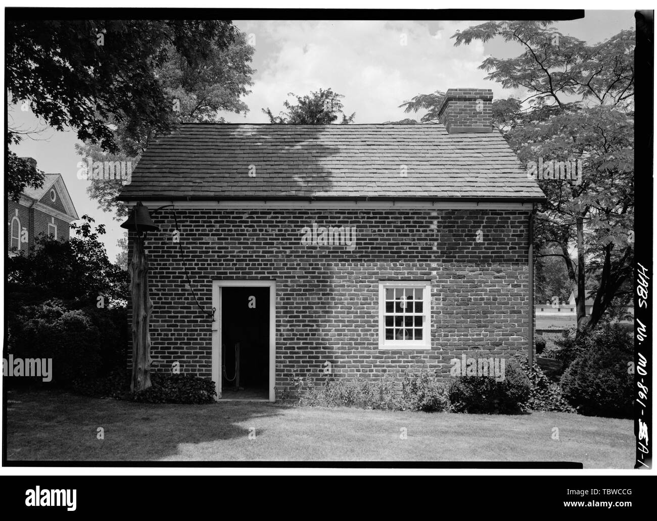 MAIN ELEVATION, NOTE DINNER BELL Mt. Harmon Plantation at World's End ...