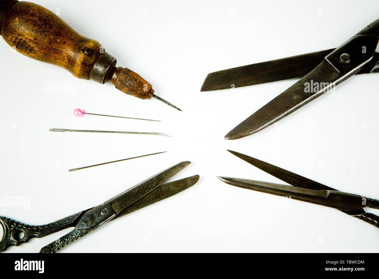 Sharp tailor's tools, edgy vintage instrument for hand made tailoring ...