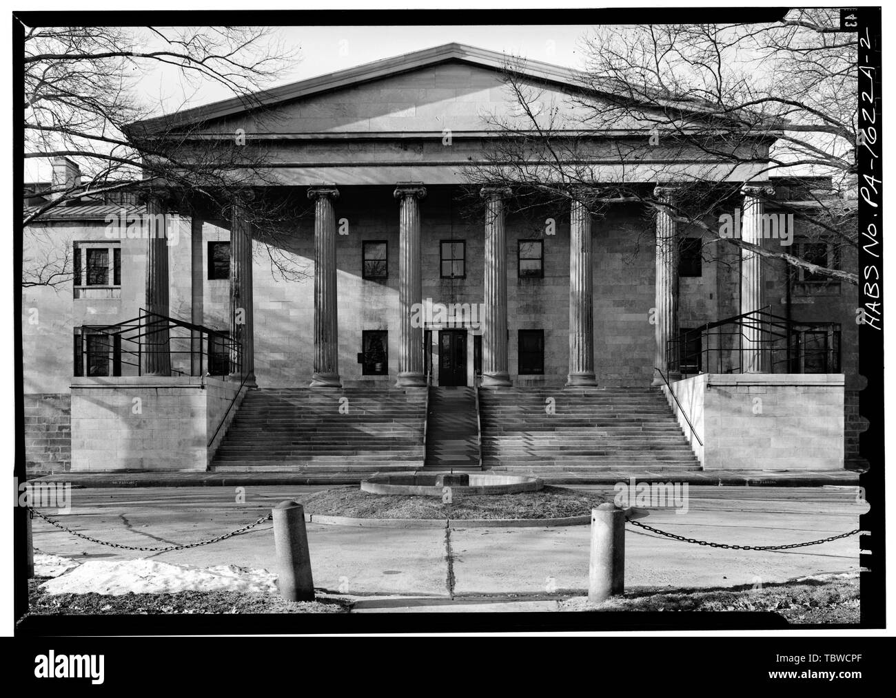 MAIN ENTRANCE PORTICO AND STAIRWAY, EAST ELEVATION U. S. Naval Asylum ...