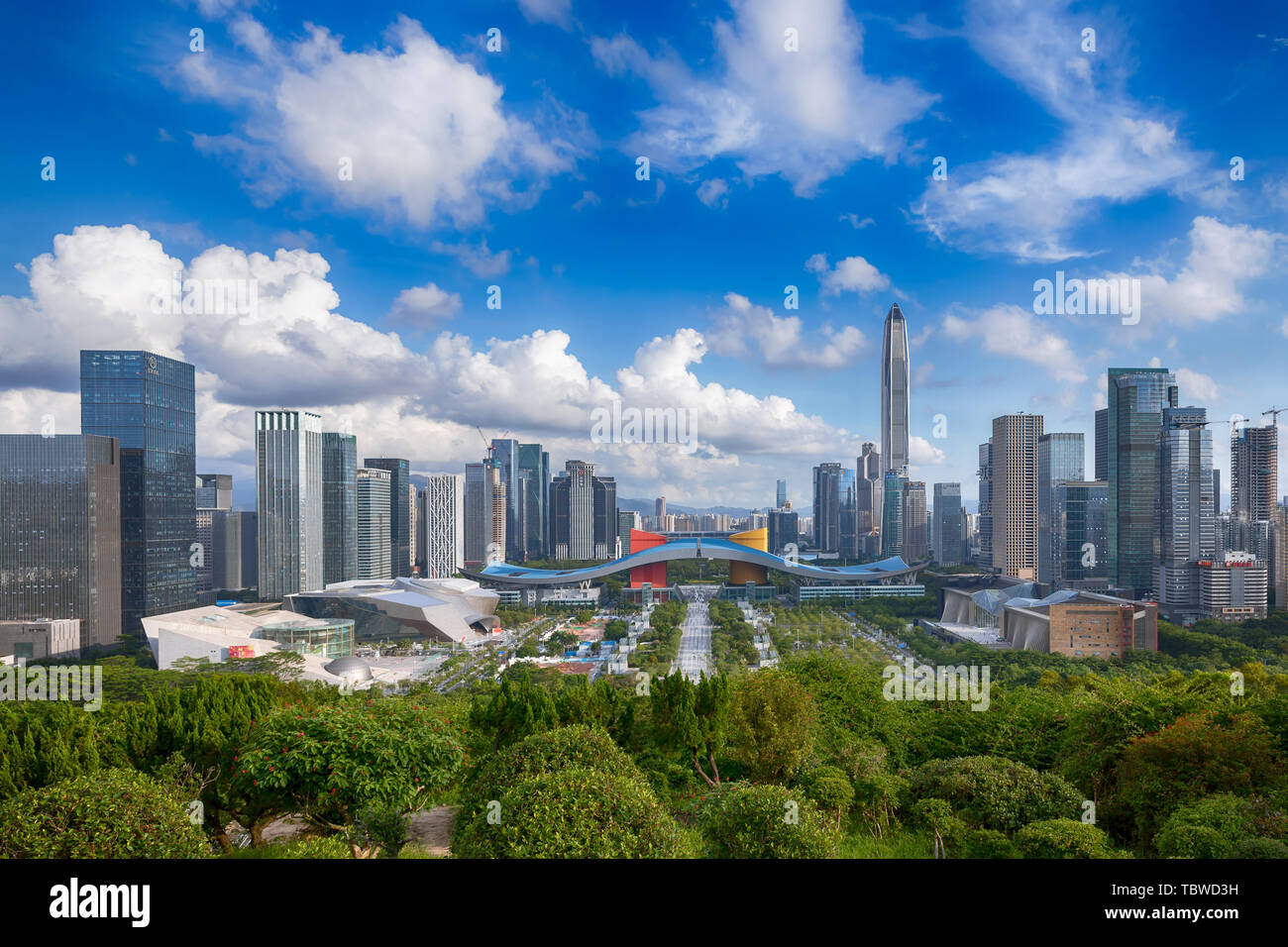 Futian And High Rise Building Architecture Scenery High Resolution ...