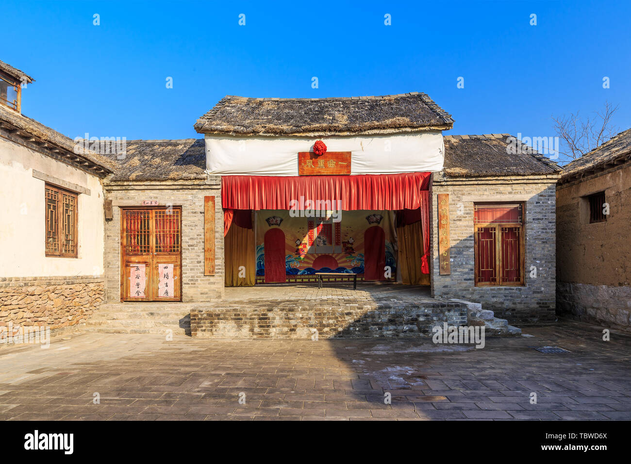 Old folk stage Stock Photo - Alamy