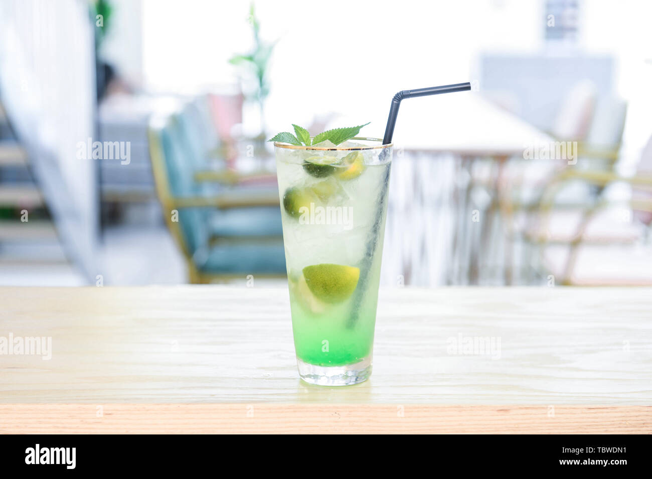 Desserts are here. Cold drink products Stock Photo - Alamy