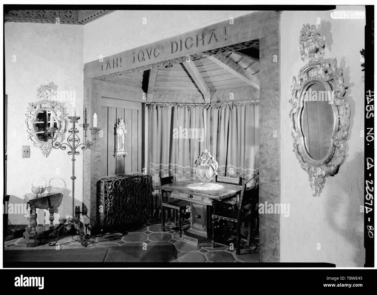 MAIN HOUSE INTERIOR, DINING ROOM, DETAIL OF ALCOVE Death Valley Ranch ...