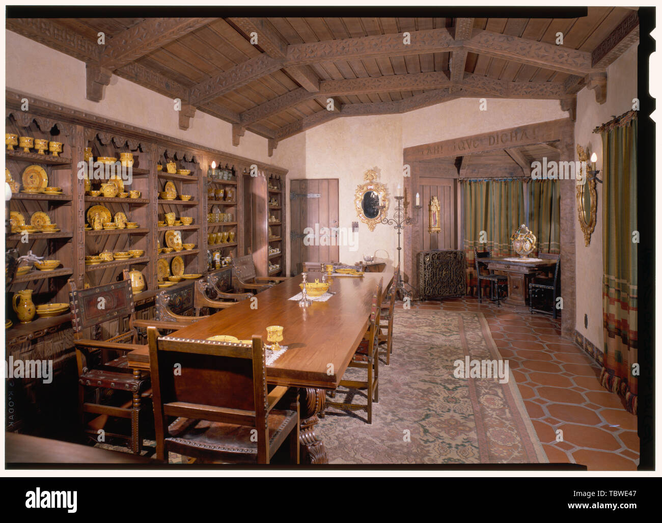 MAIN HOUSE INTERIOR, DINING ROOM, LOOKING EAST Death Valley Ranch, Main ...