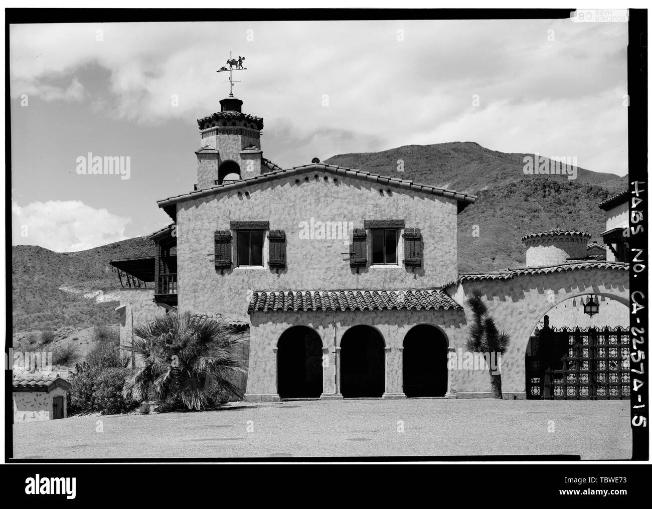 MAIN HOUSE, EAST ELEVATION WITH SCALE Death Valley Ranch, Main House ...