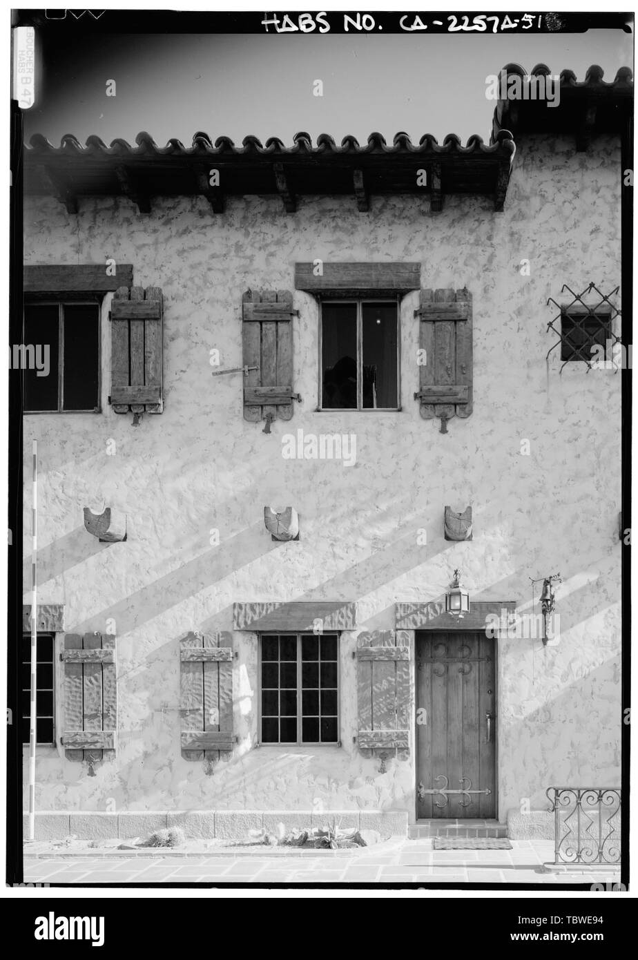 MAIN HOUSE, NORTH ELEVATION, KITCHEN DOOR WITH SCALE Death Valley Ranch ...