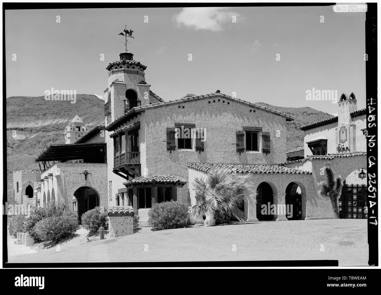 MAIN HOUSE, SOUTH FRONT AND EAST SIDE Death Valley Ranch, Main House ...