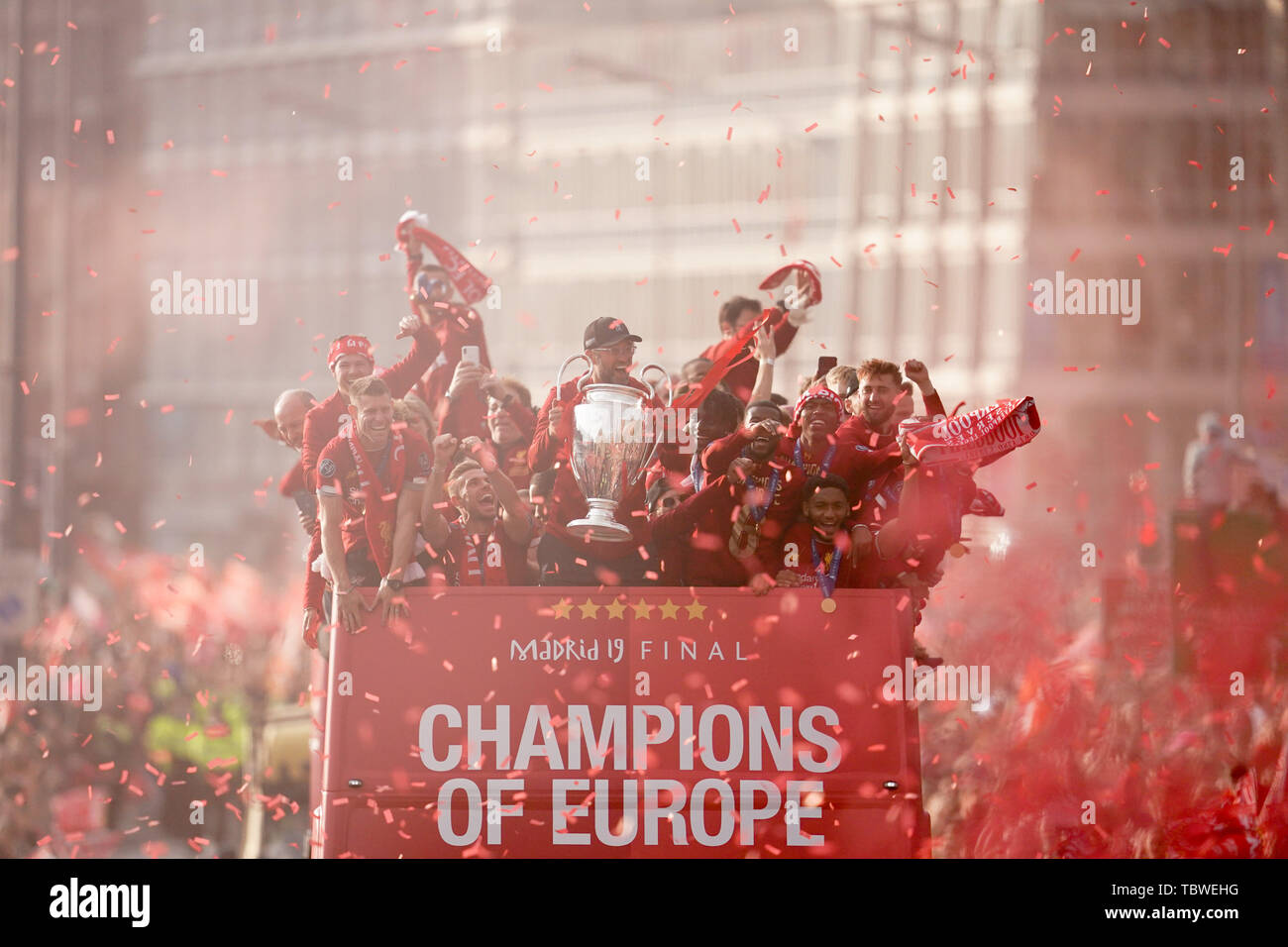 2nd June 2019 , Liverpool, England; UEFA Champions League, Liverpool FC ...