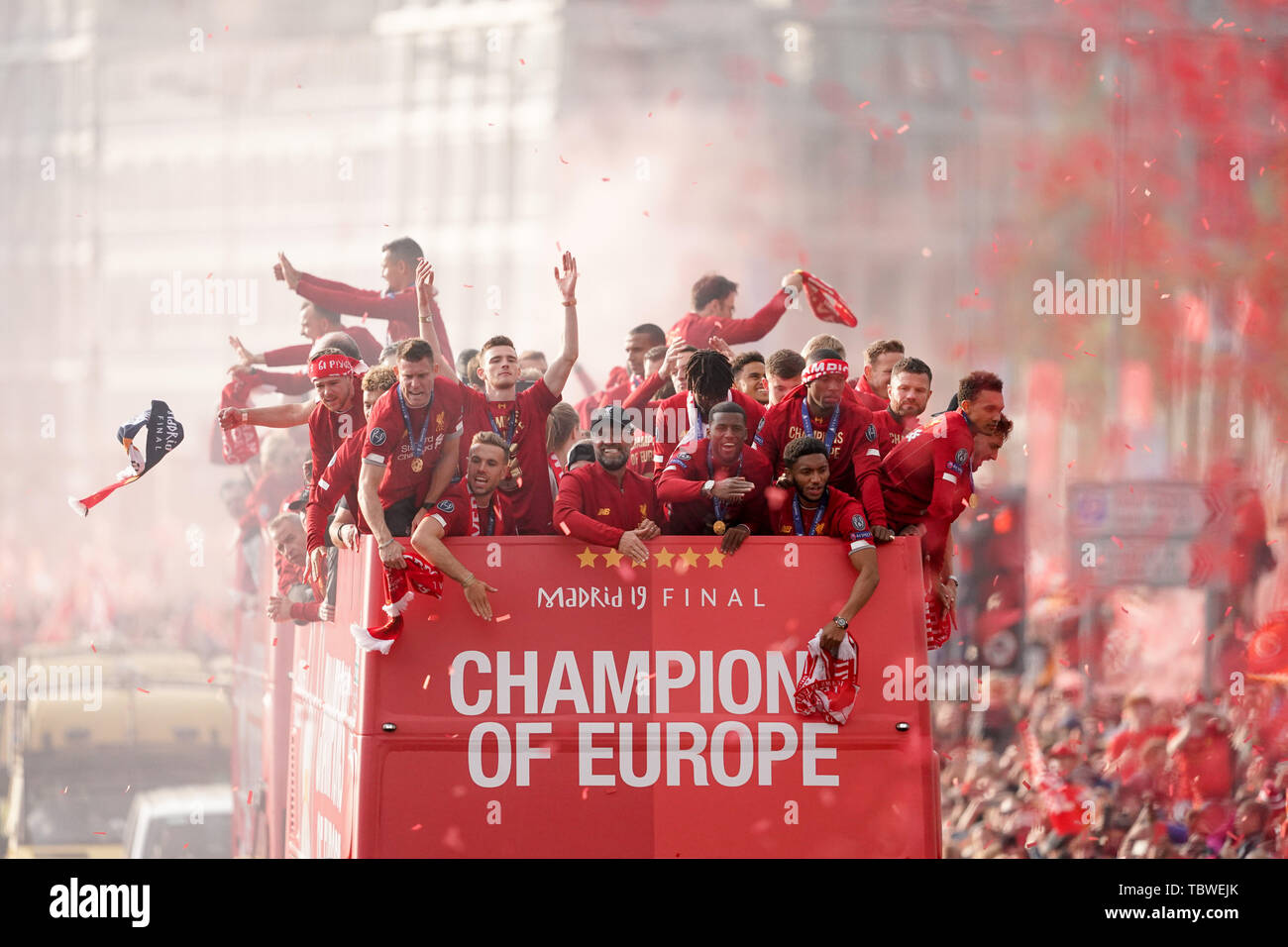 2nd June 2019 , Liverpool, England; UEFA Champions League, Liverpool FC ...