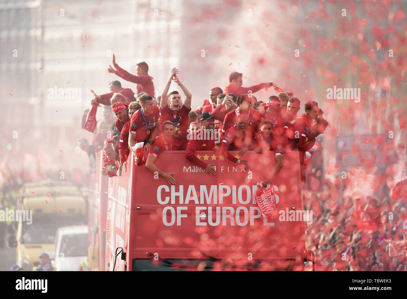 2nd June 2019 , Liverpool, England; UEFA Champions League, Liverpool FC ...