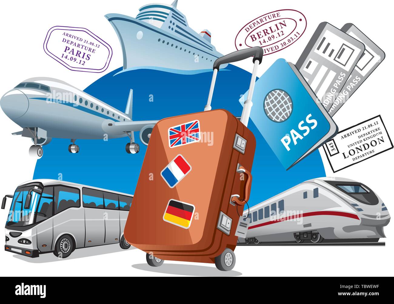 Visa service Stock Vector Images - Alamy