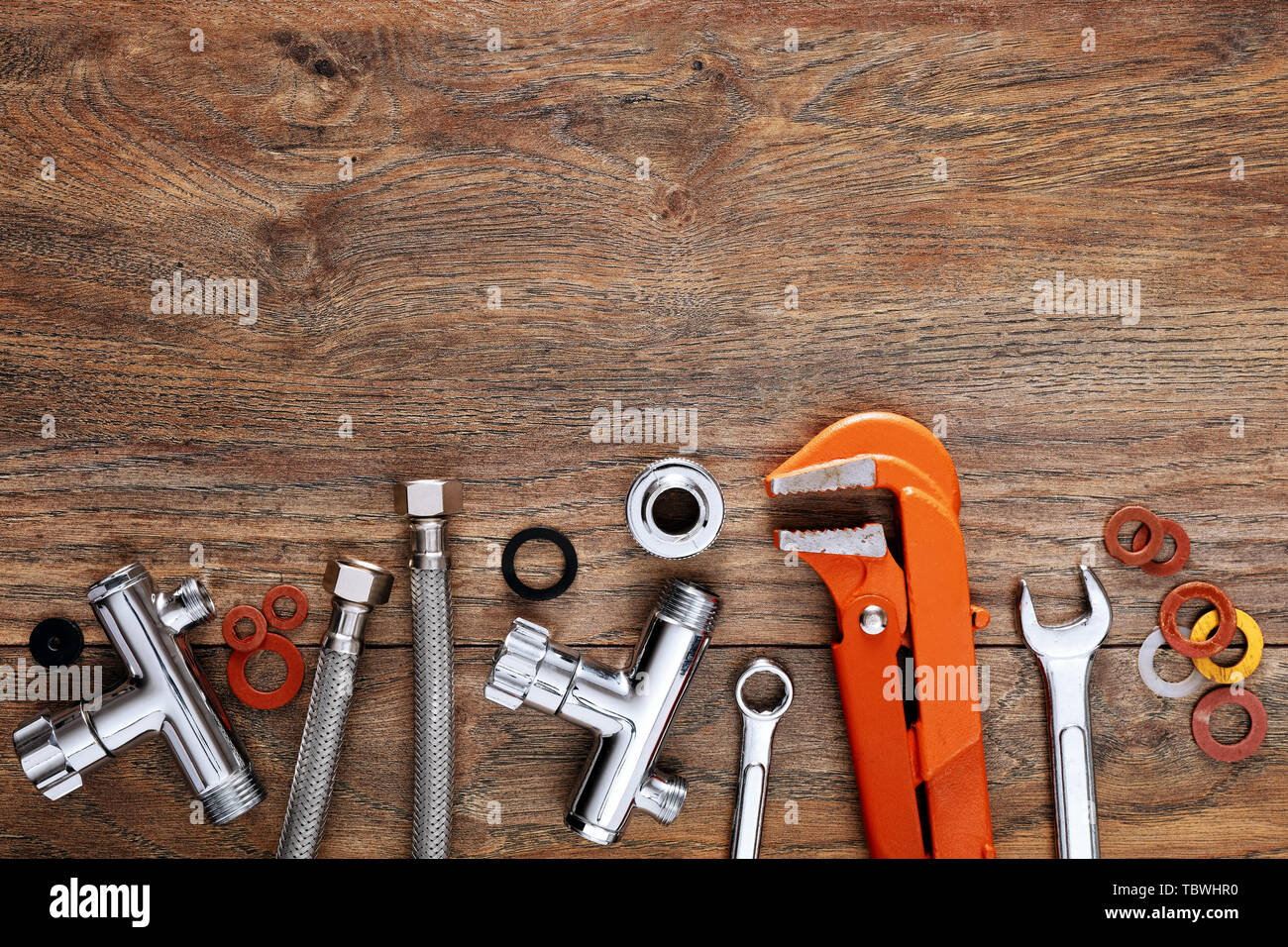 Plumbing tools hi-res stock photography and images - Alamy