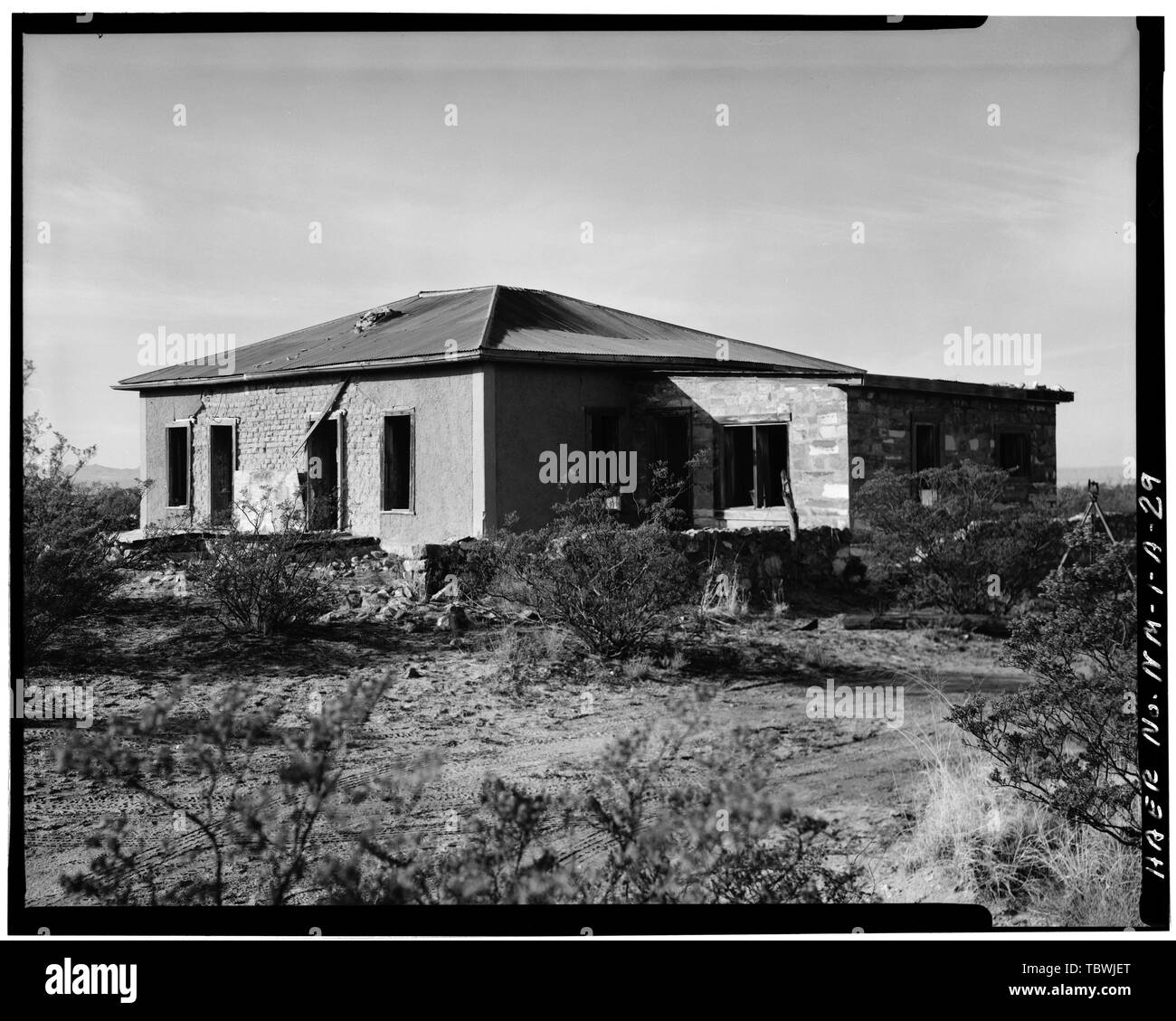 Trinity site white sands Black and White Stock Photos & Images - Alamy