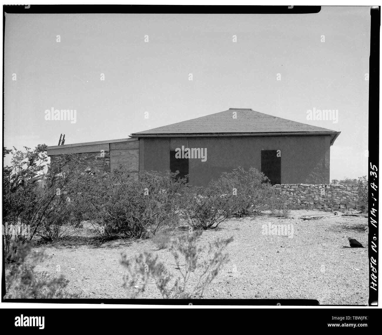 Trinity site white sands Black and White Stock Photos & Images - Alamy