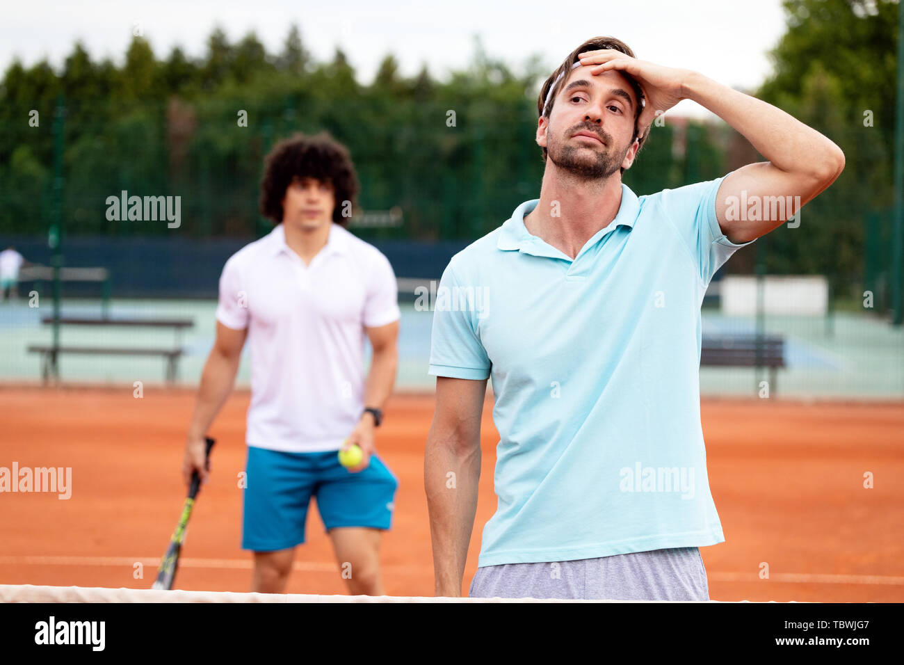 Depressed athlete hi-res stock photography and images - Alamy