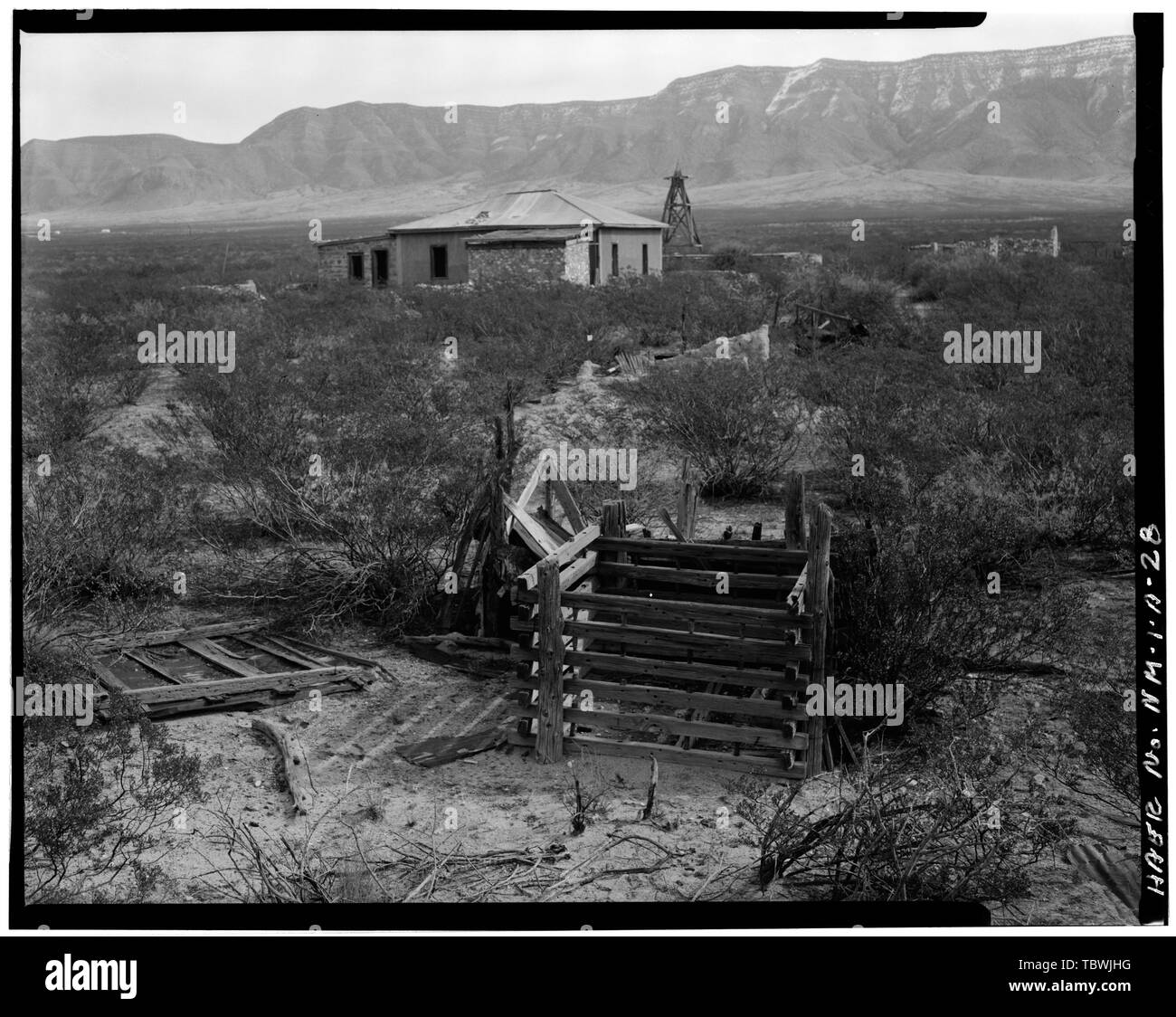 MCDONALD RANCH VIEW OF RANCH HOUSE FROM WESTSOUTHWEST, WITH OSCURA ...