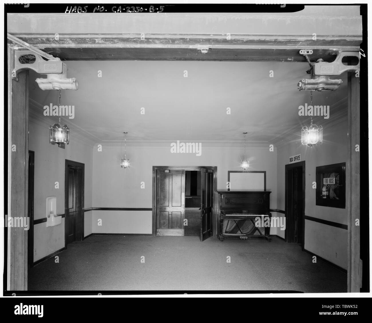 MEMORIAL HALL EAST FRONT VESTIBULE, CAMERA FACING WEST TO HALL ENTRY ...