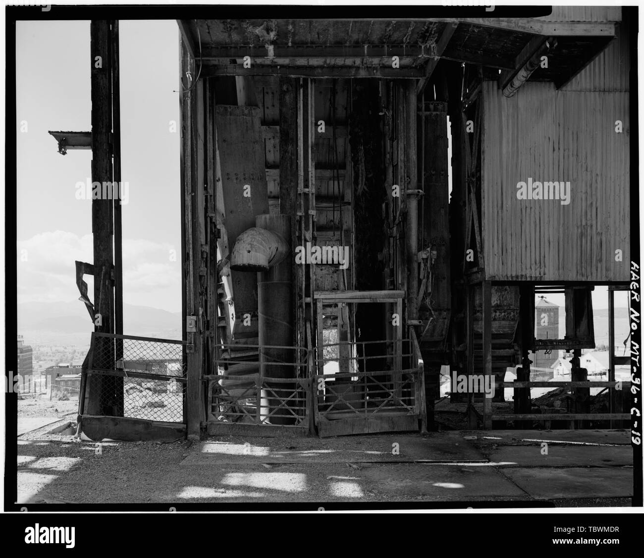 Mine cage Black and White Stock Photos & Images - Alamy