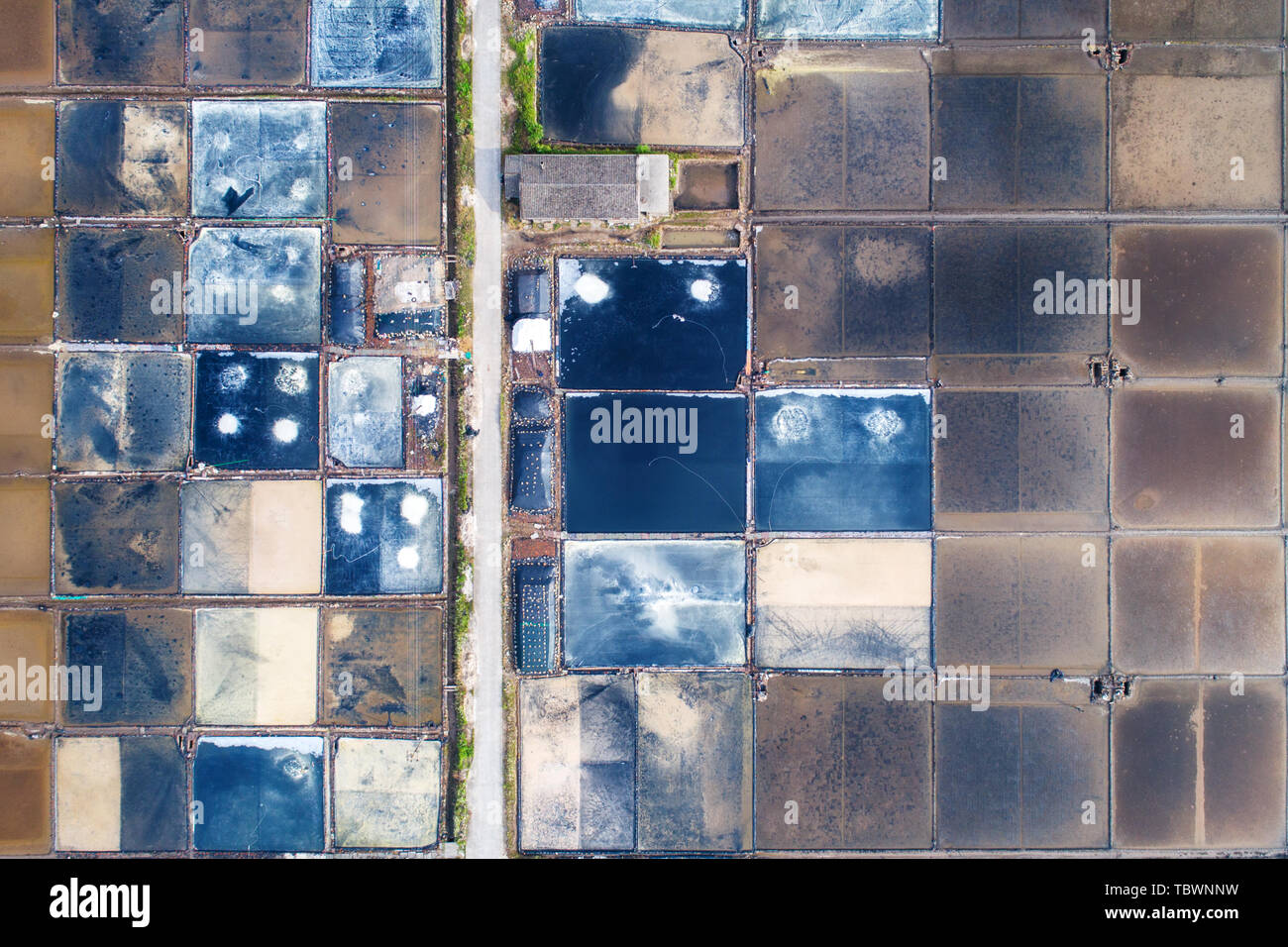 10,000 mu of salt field in Daishan, Zhejiang Stock Photo - Alamy
