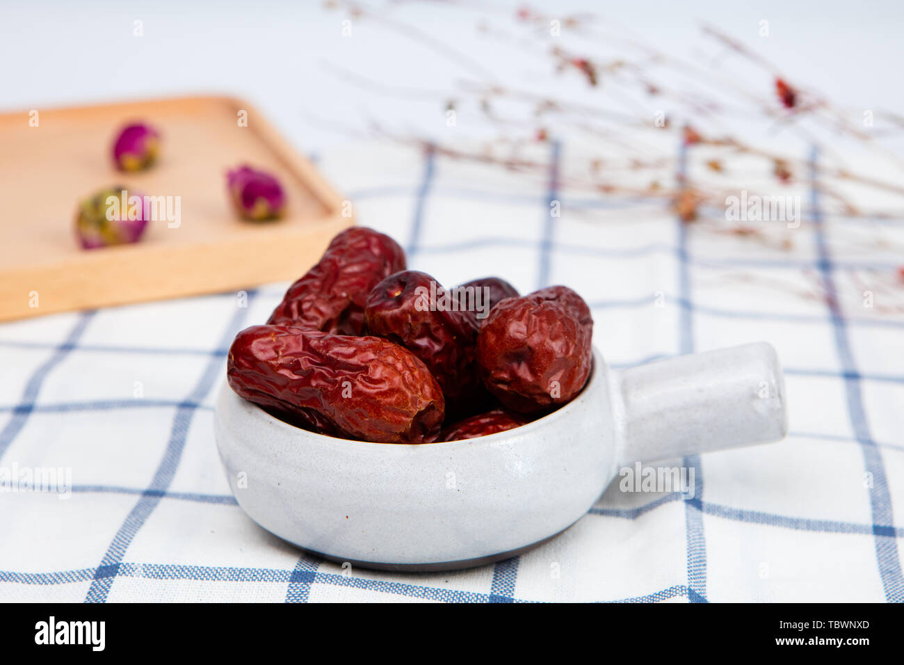 Dried fruit jujube and field jujube big red jujube Stock Photo - Alamy