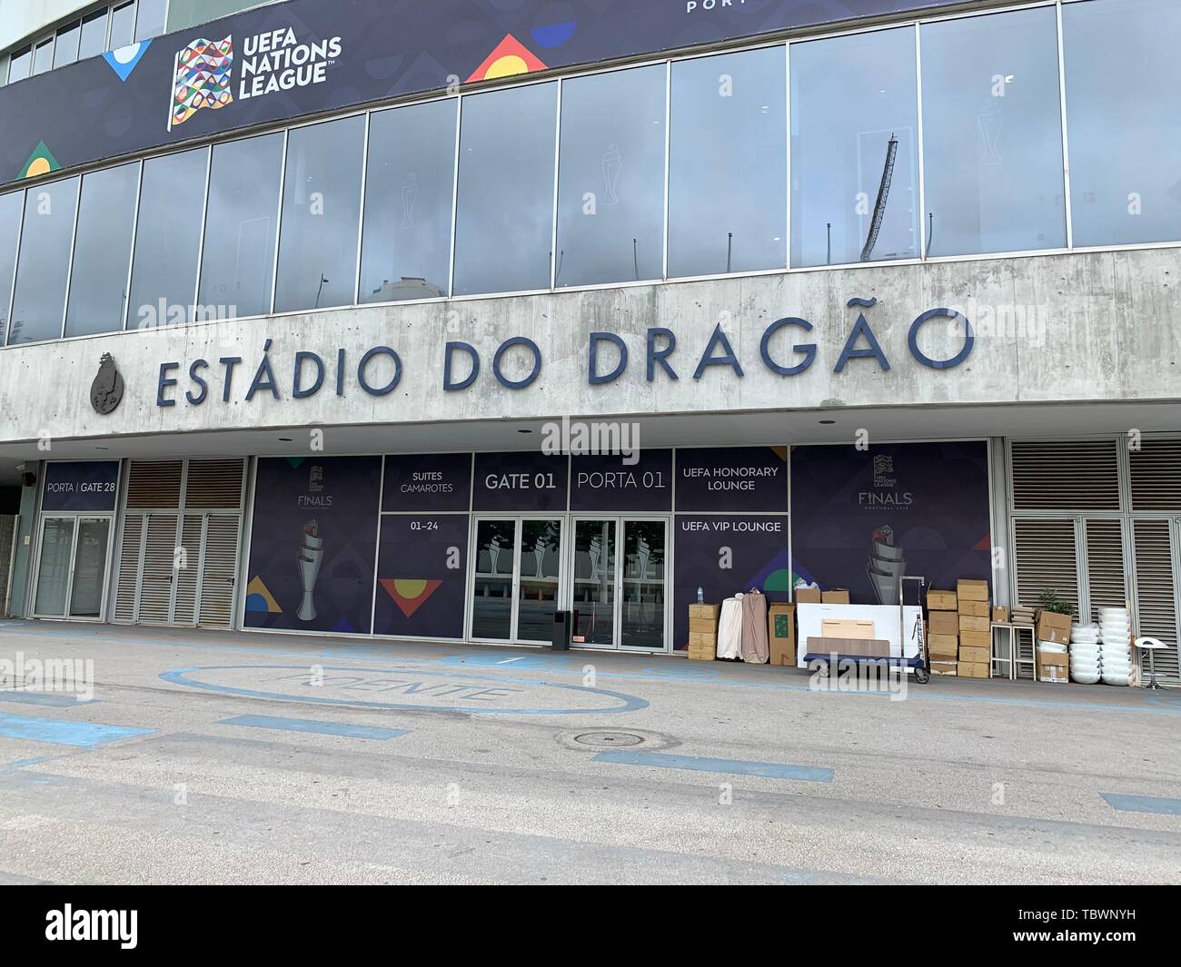 A general view of the Estadio do Dragao in Porto, which will host the ...