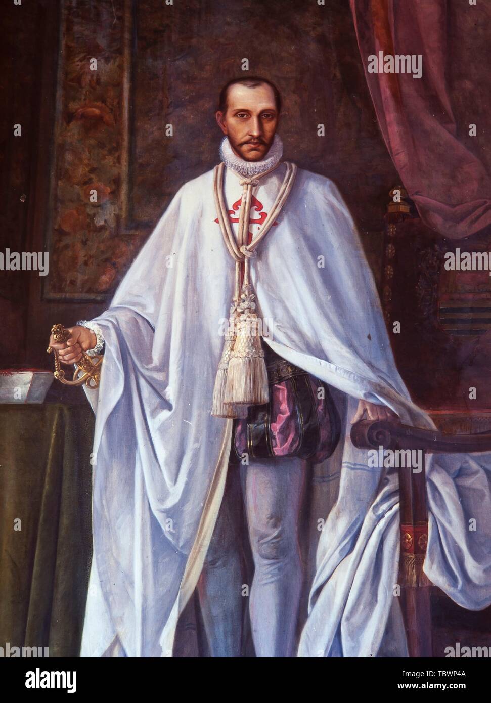Retrato de Francisco de Borja, Óleo sobre lienzo. Museum: PALACIO DUCAL ...