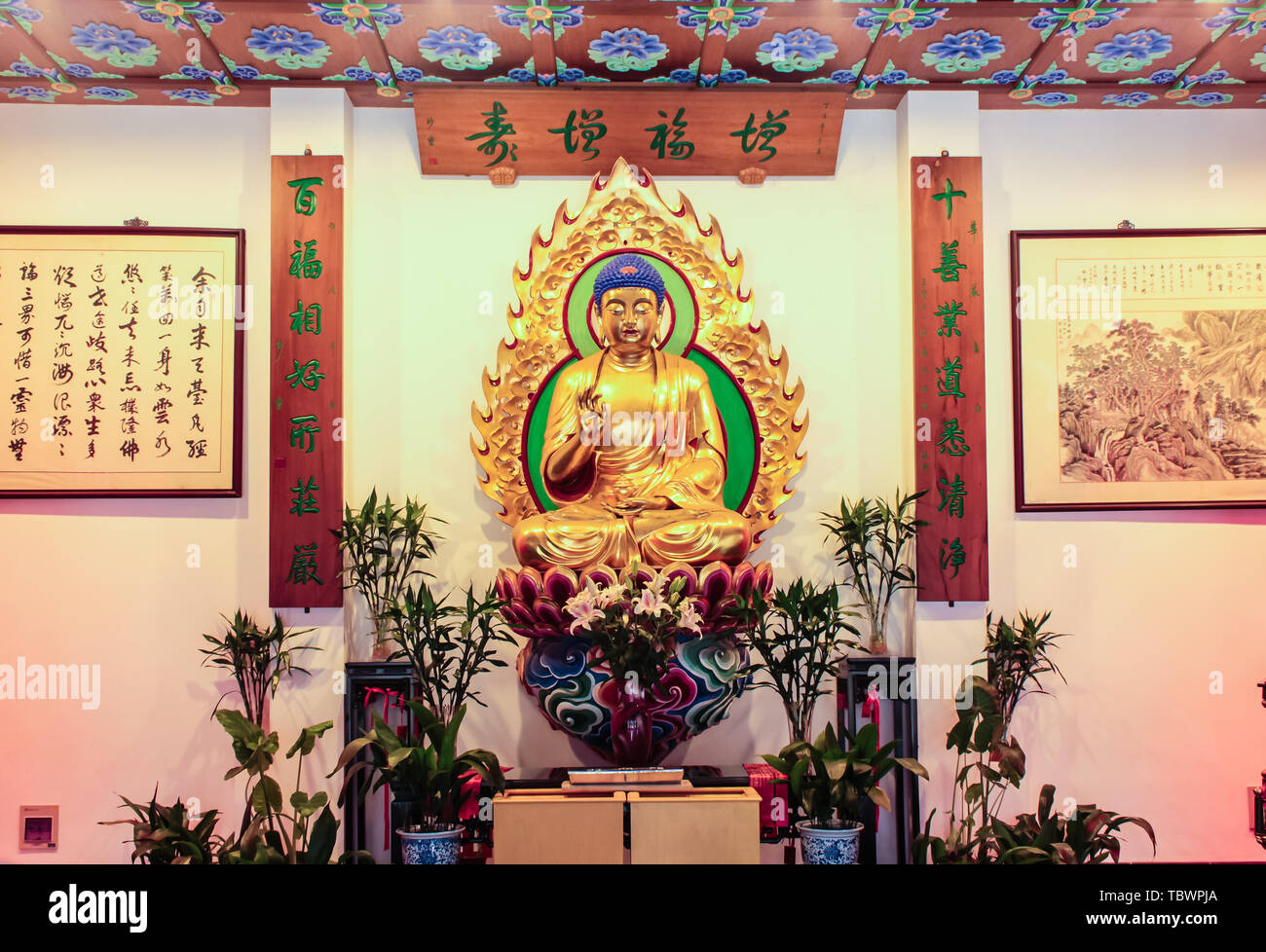 Shanghai Zhenru Temple Stock Photo - Alamy