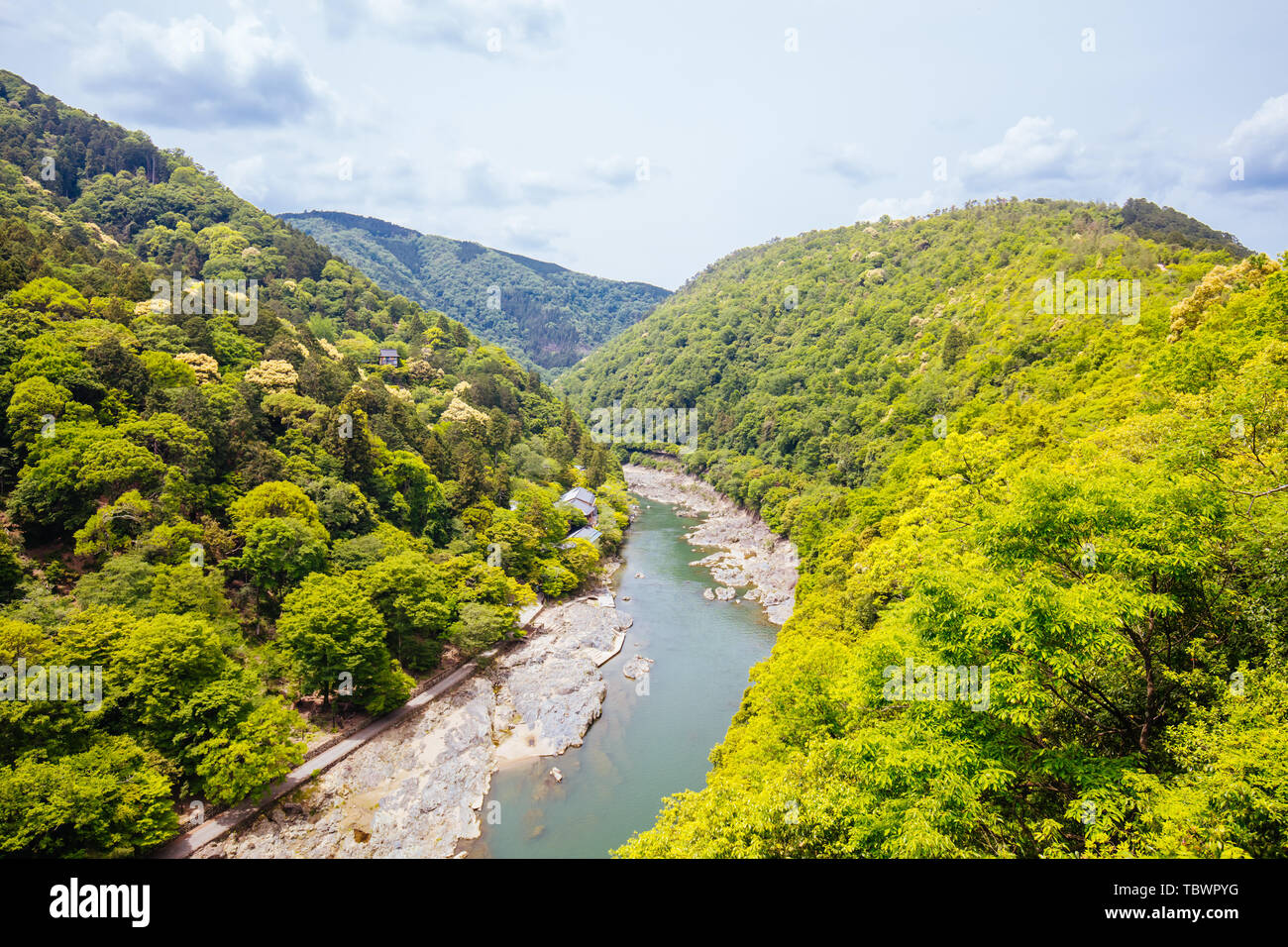 Arashiyama Park Observation Deck Stock Photo Alamy