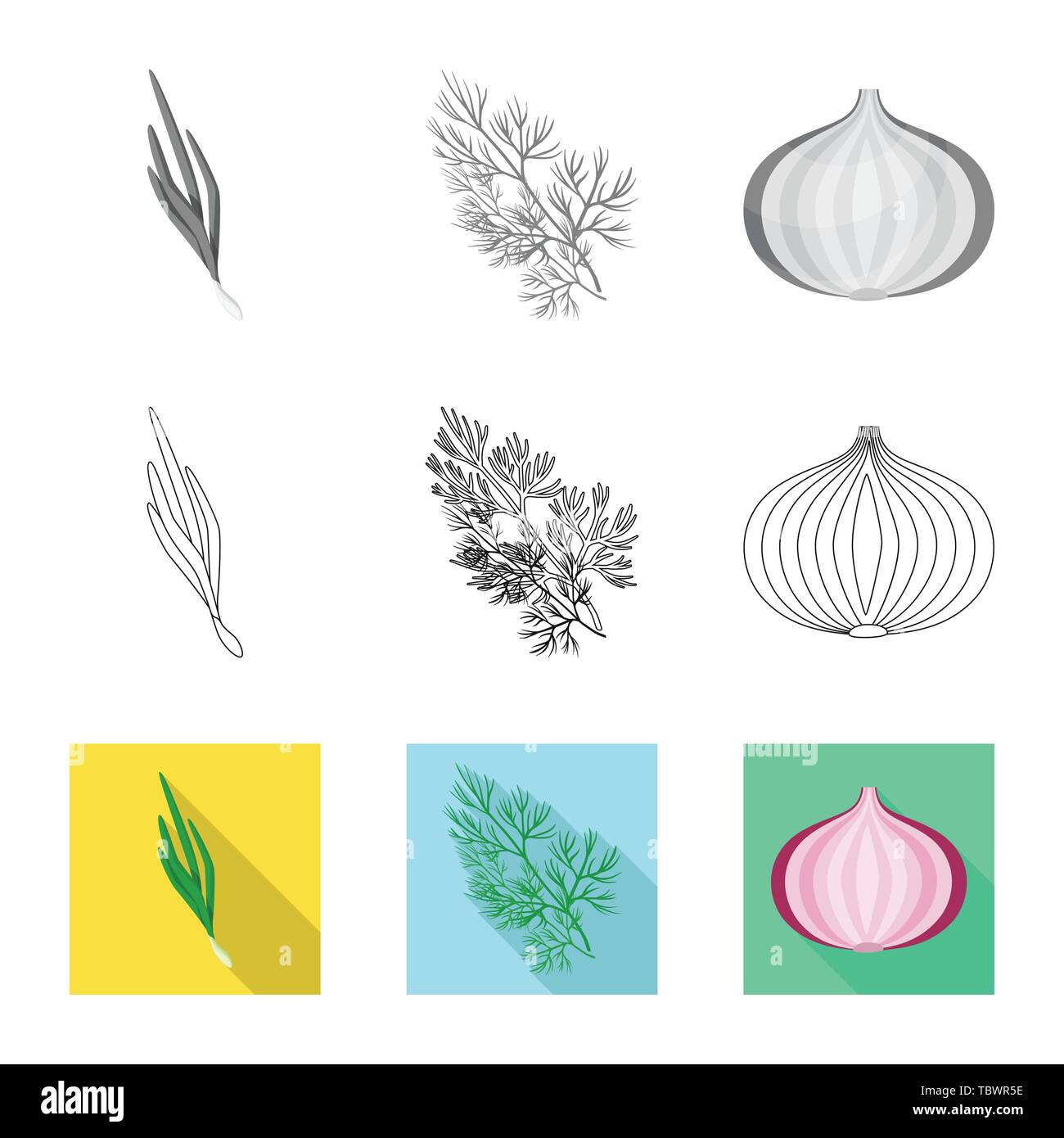 Vector illustration of taste and product logo. Collection of taste and ...