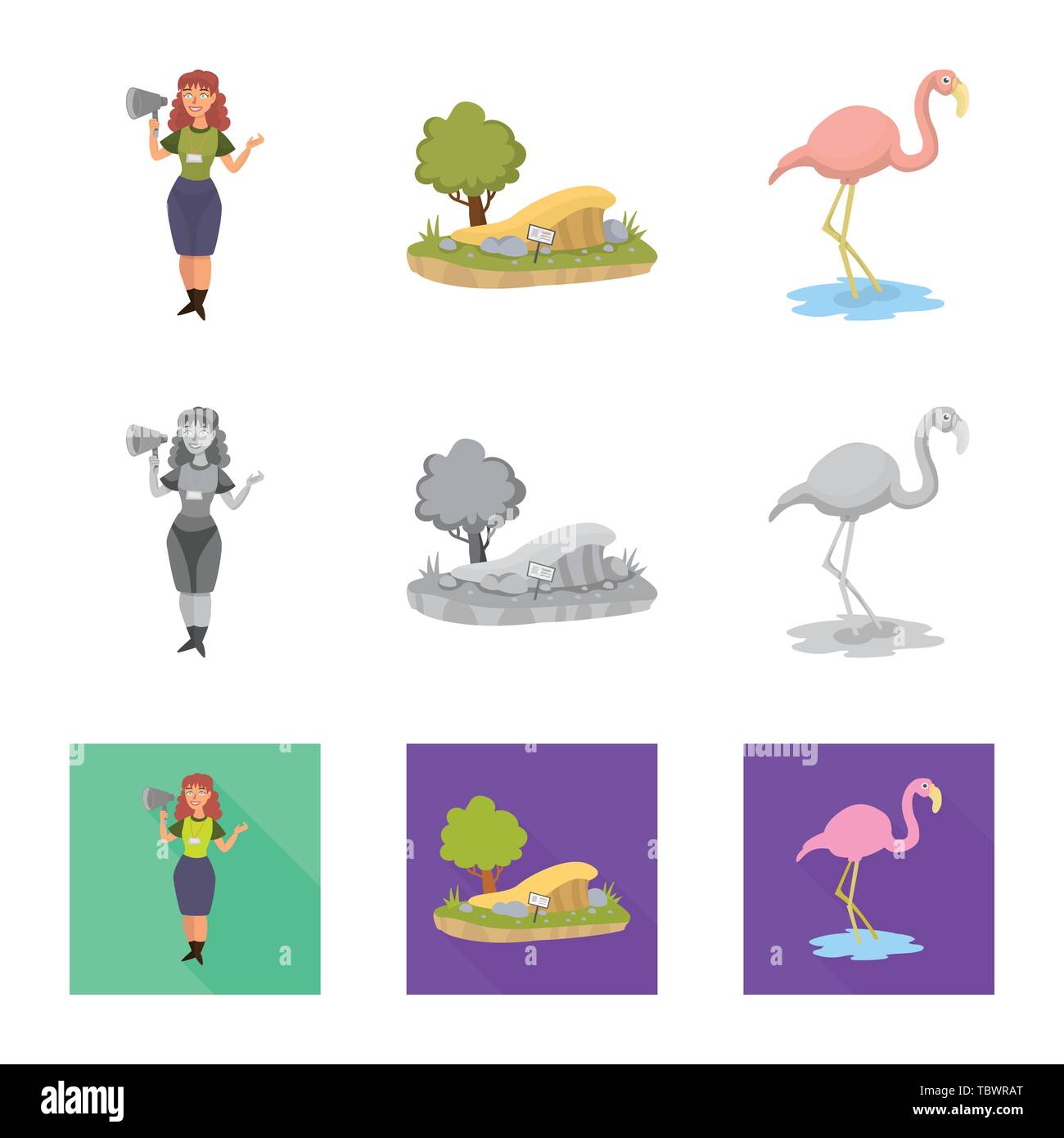 Vector illustration of nature and fun logo. Collection of nature and ...