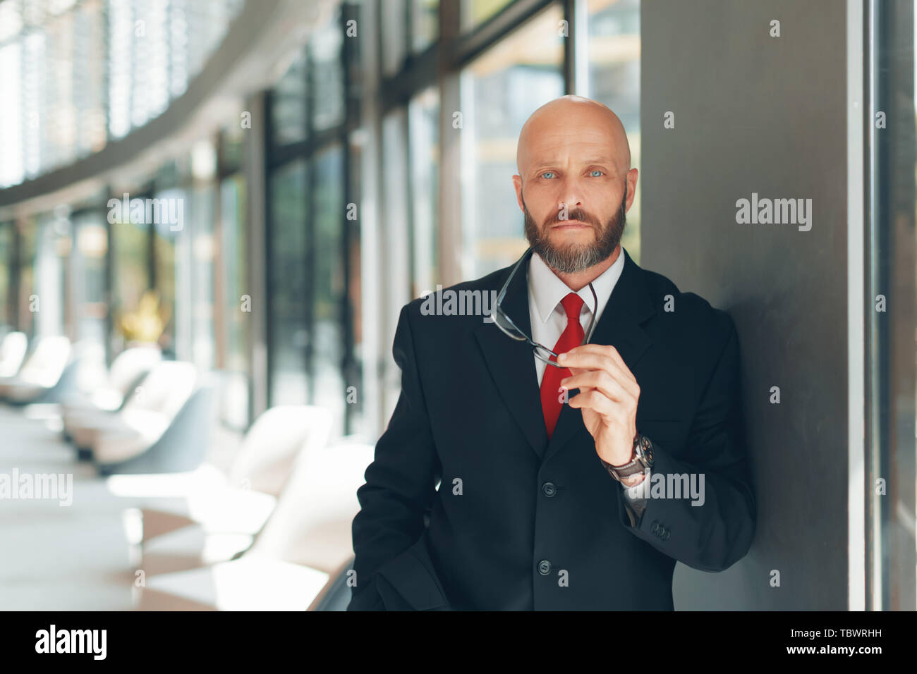 Portrait of a handsome CEO Stock Photo - Alamy