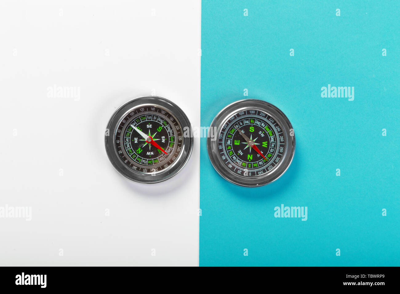 Direction concept with compass Stock Photo - Alamy